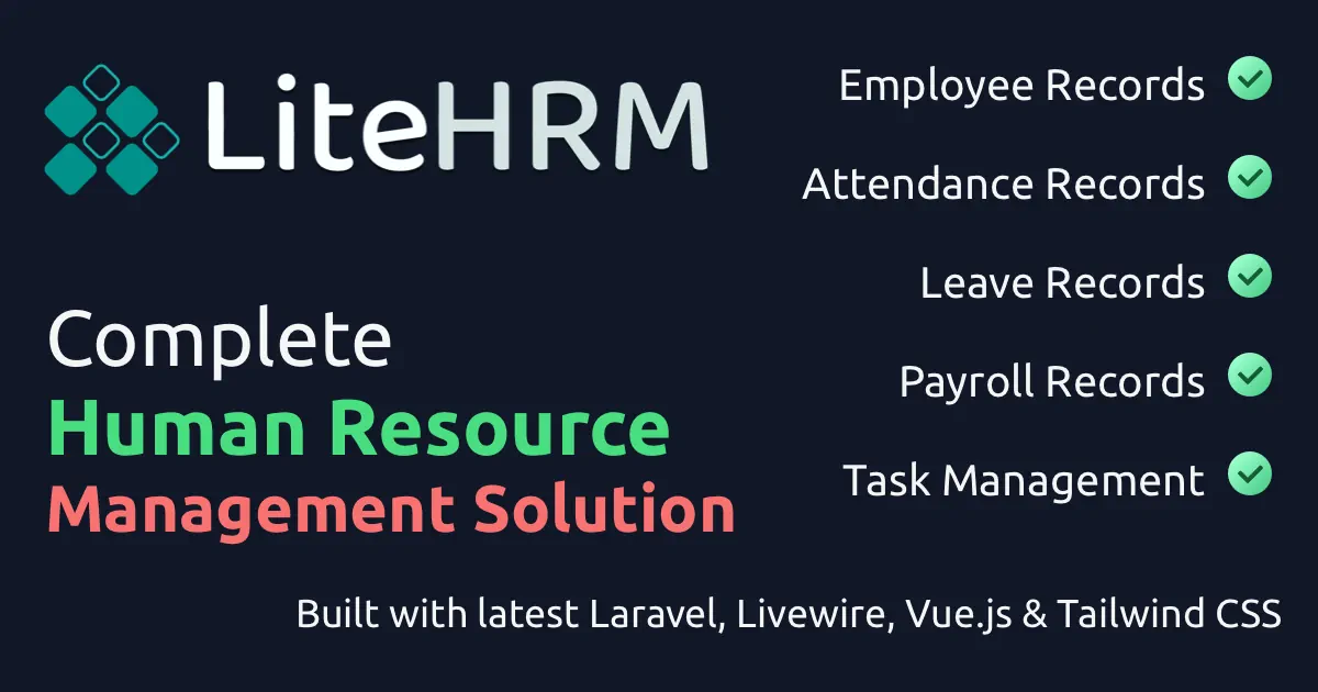 LiteHRM - Self Hosted Human Resource Solution